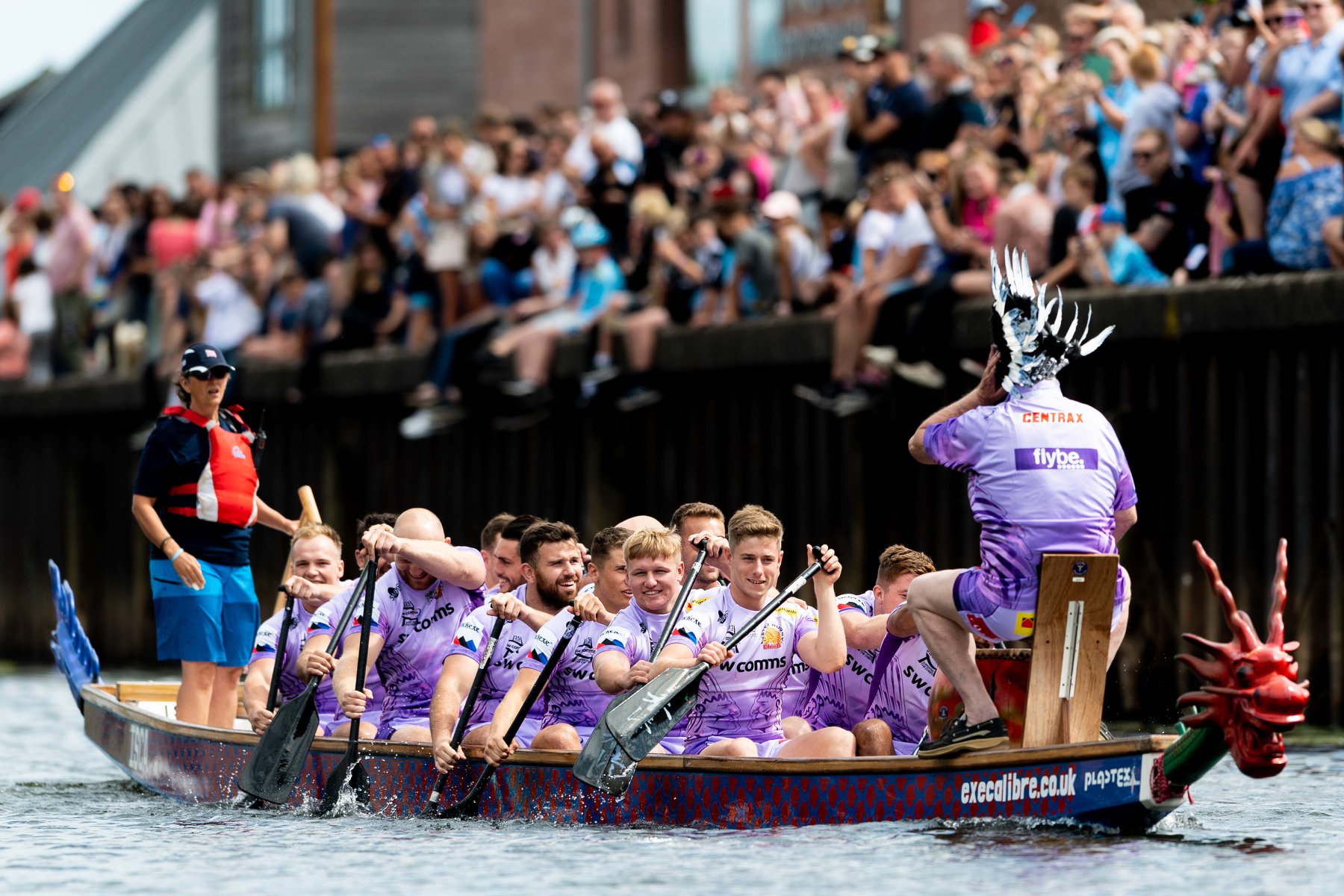 Exeter Chiefs at the quay - Exe-Calibre
